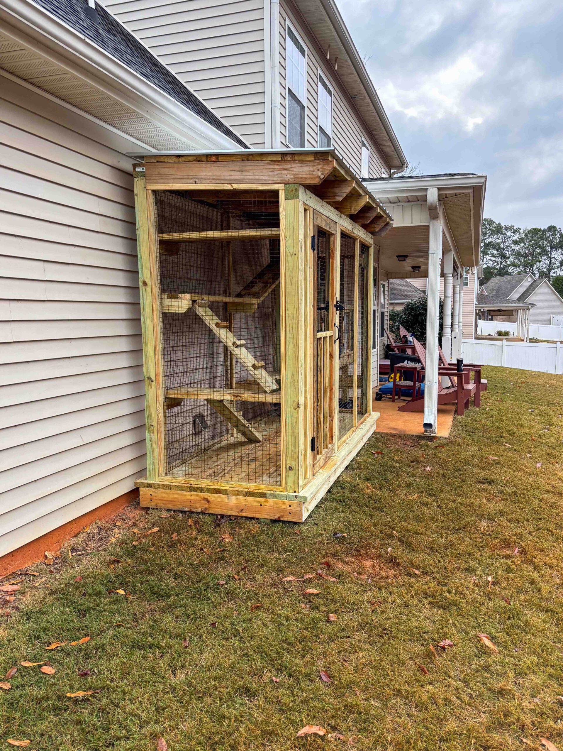Custom Freestanding 10x4 Catio With 8 ft Window Tunnel | The Sunroom ...